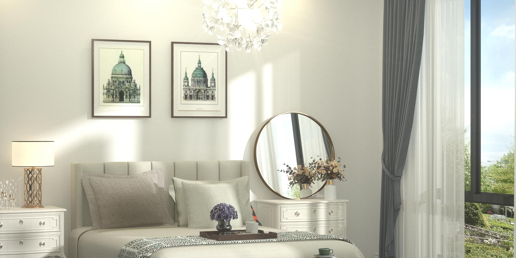 Rose Gold Exquisite Bathroom Aluminum Frame Wall Mirror 48 x 30 Inch ...